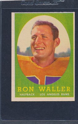 1958 Topps #072 Ron Waller Rams EX 58T72-121115-2 | eBay