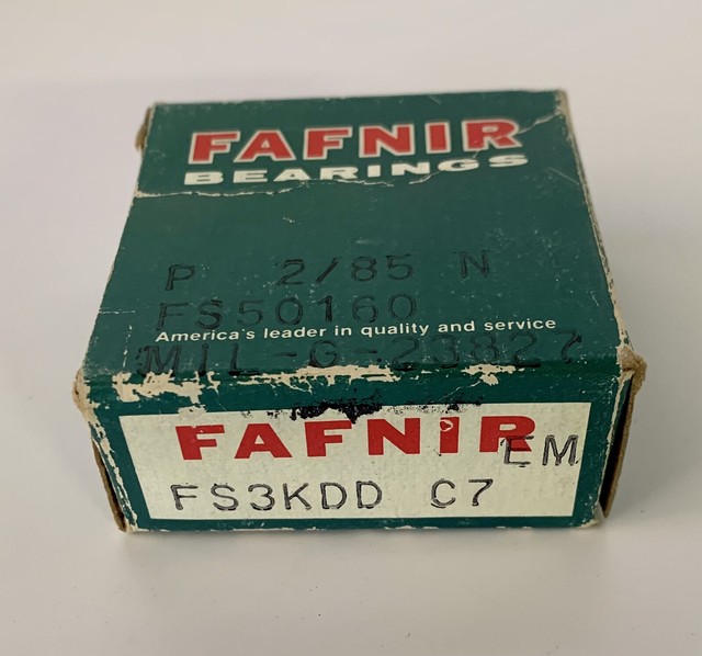 FAFNIR FS3KDD Single Row Ball Bearing R20862 for sale online | eBay