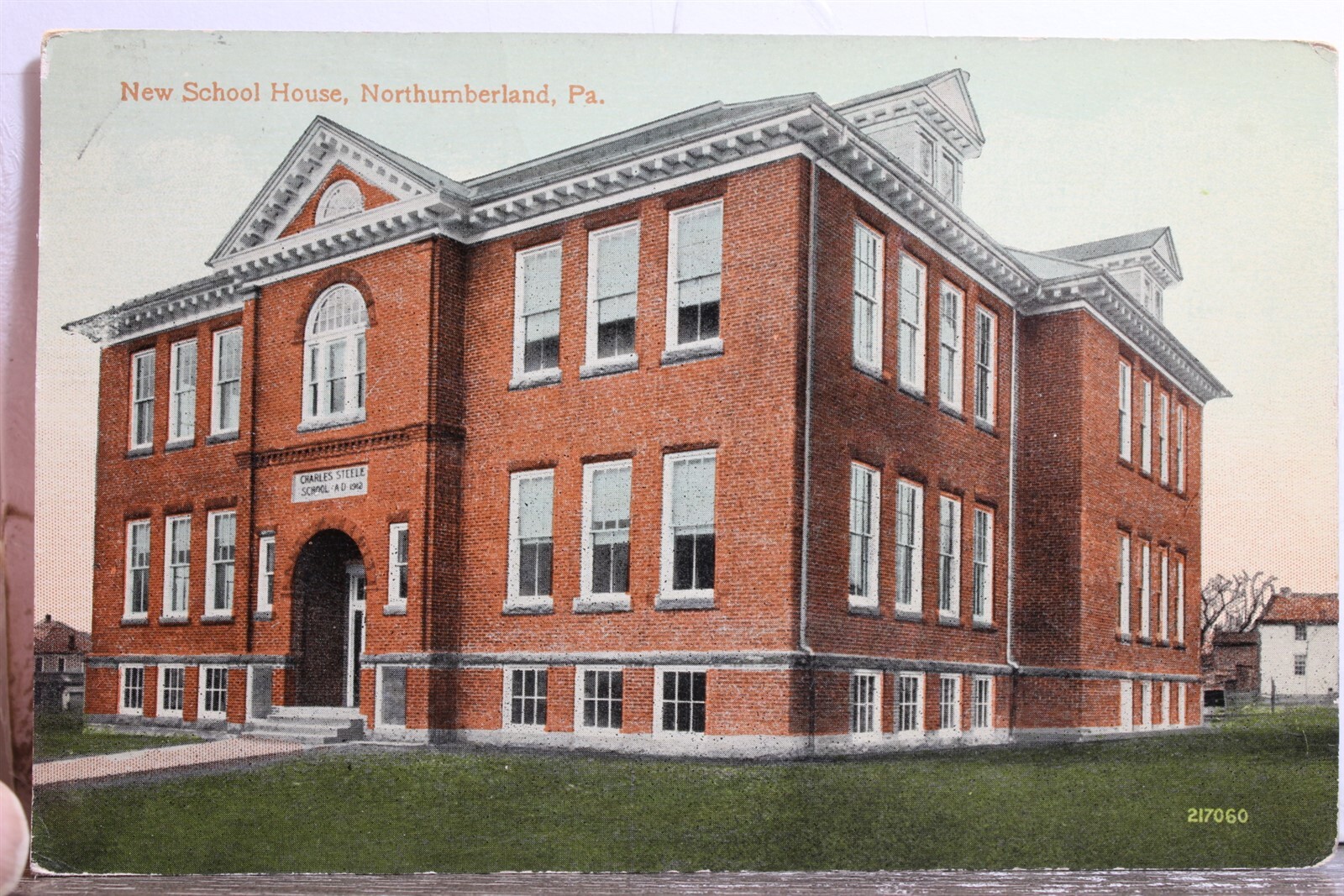 Pennsylvania PA Northumberland School House Postcard Old Vintage Card ...