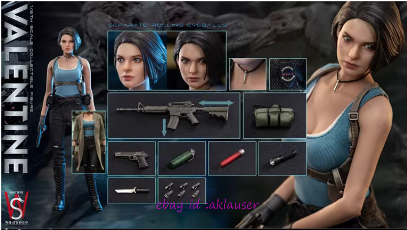 Collectibles Swtoys Fs059 1/6 Jill Valentine Action Figure Toy In Stock ...