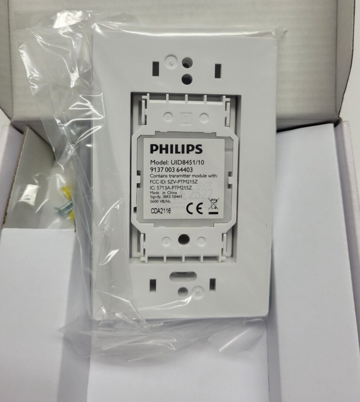 Philips UID8451/10 ZGP Wireless Lighting Dimmer; LED Technology; 1 Gang ...