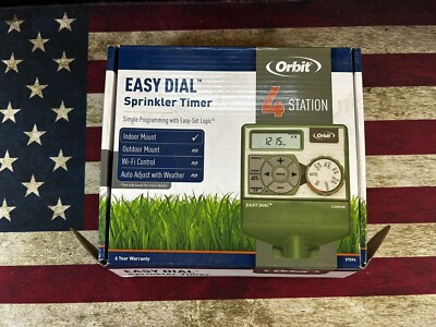 Sprinkler Timer Orbit Easy Dial Sprinkler Timer 4 Station Indoor Mount ...