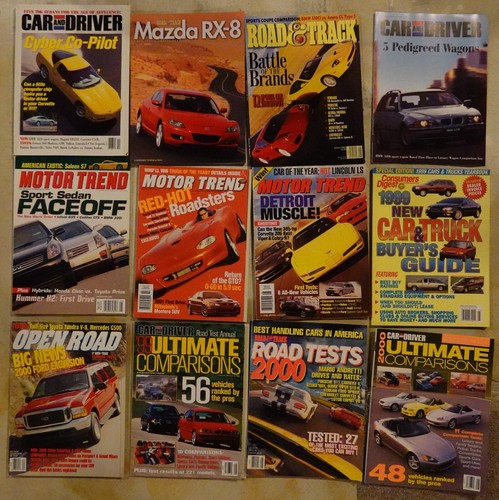 Car & Driver Magazine 2001-2023 + Road &Track 2003-2004 + 12 bonus ...