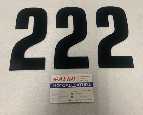 Sticker Stickers Numbers Number Race Two - Black - 16 CM - Light ...