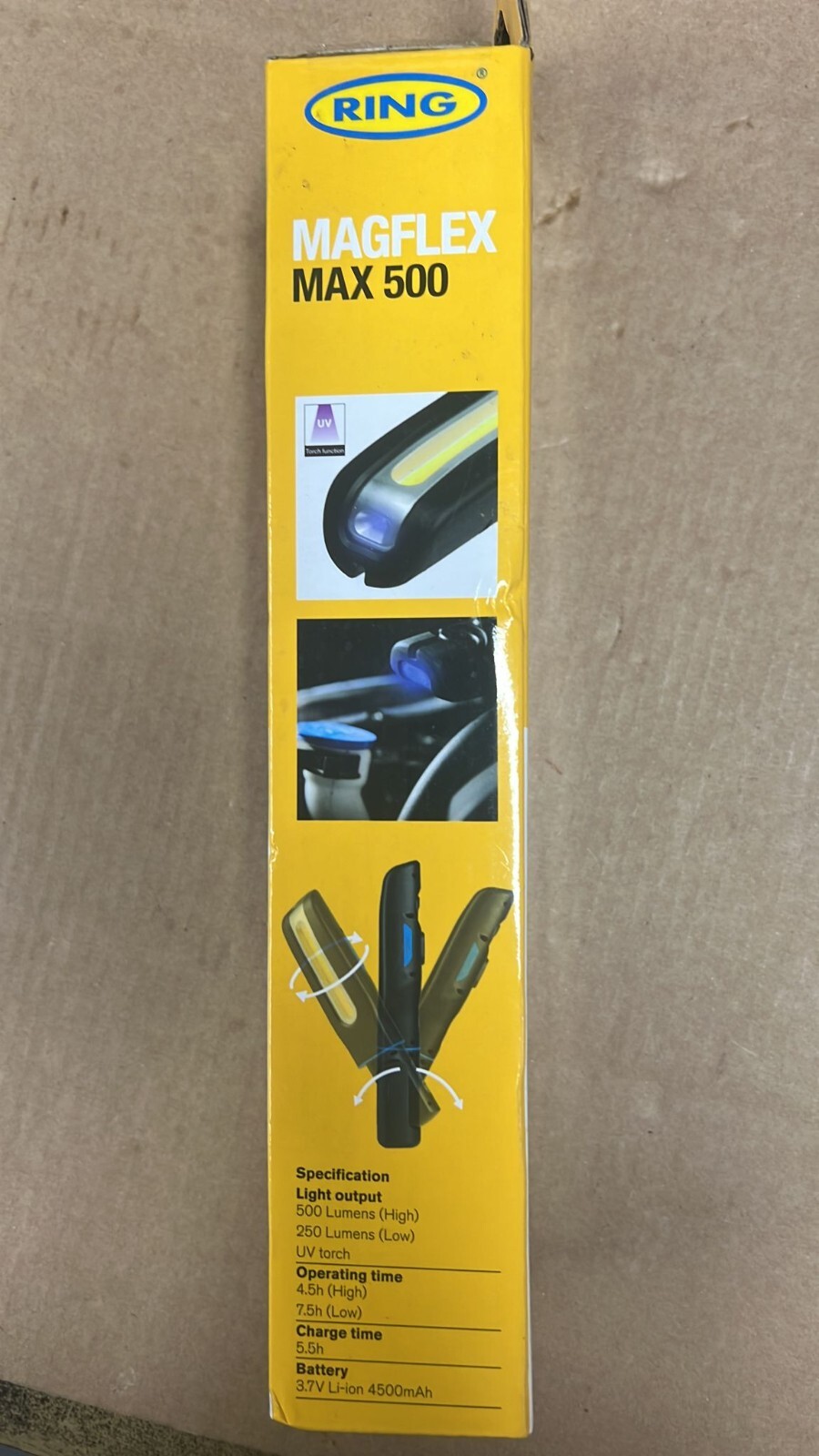 Ring Magflex Max 500 Inspection Torch 250lm-500lm Mechanic Engineer Fitter Light | eBay UK