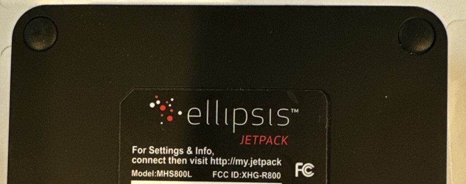 Verizon MHS800L Ellipsis Jetpack 4G LTE Mobile Wi-Fi Hotspot Modem No ...