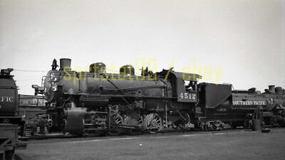 SP Southern Pacific 0-8-0 Steam Locomotive #4512 - Vintage Railroad ...