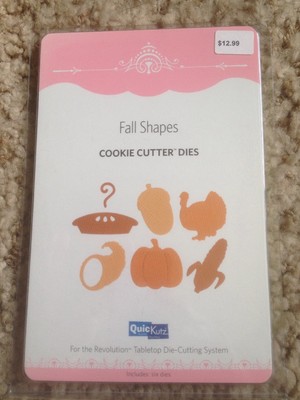 NEW QUICKUTZ THANKSGIVING CC DIE SET FALL SHAPE PIE TURKEY CORN VHTF ...