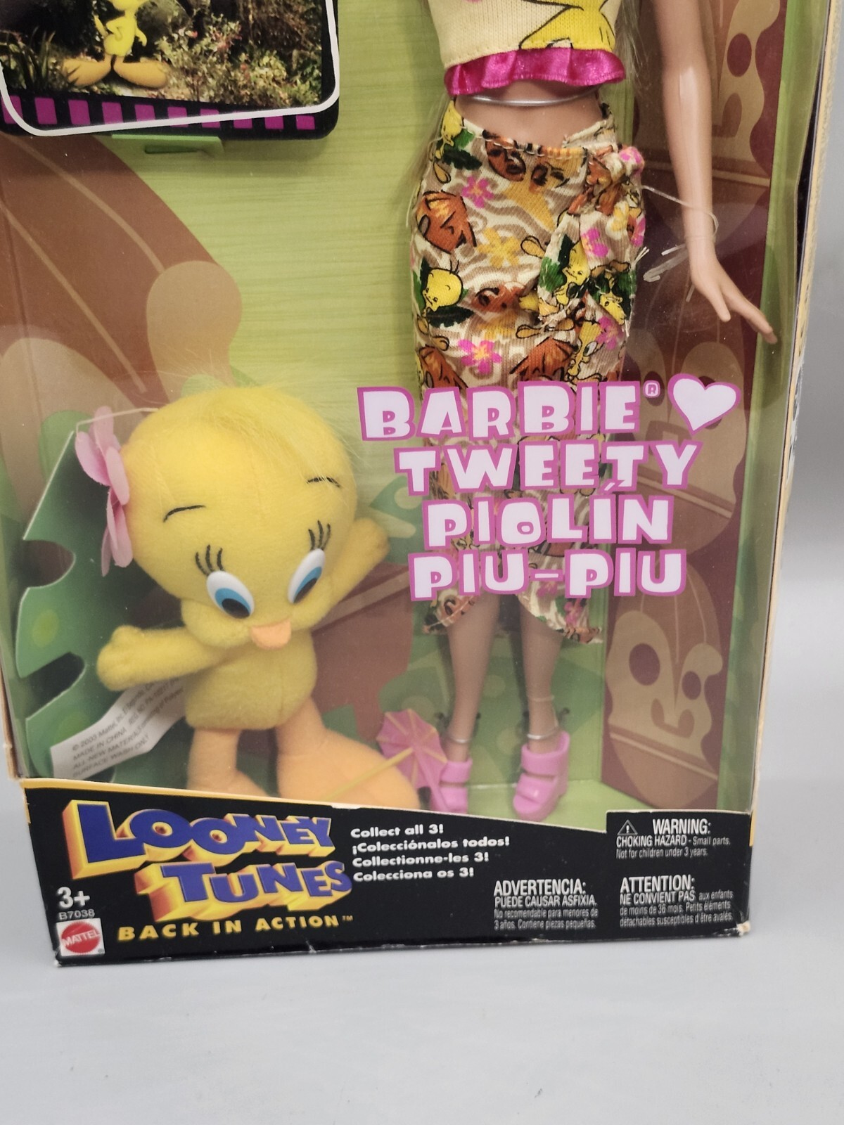 2003 Barbie Loves Tweety Piolin Piu-Piu Looney Tunes Back in Action ...