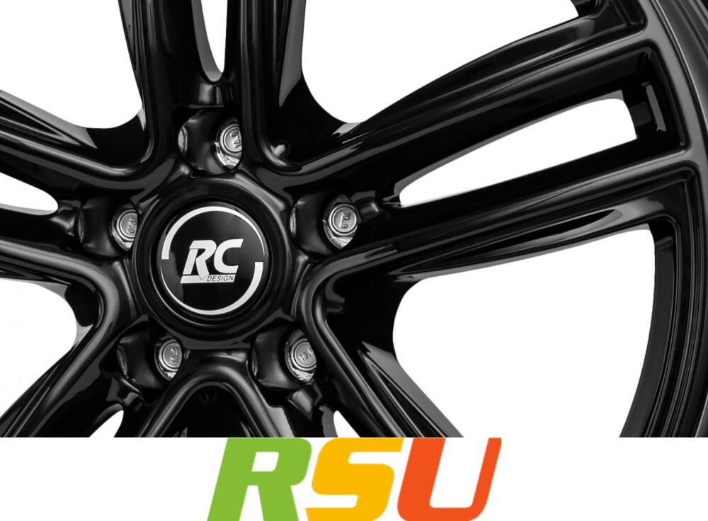 RC-Design RC27 schwarz lackiert 7.5x17" ET52 LK5 112 ML 66.7 Alufelgen ...