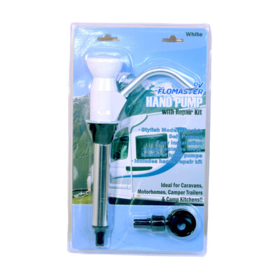 RV Flomaster White Hand Pump with Repair Kit Caravan Sink JAYCO CAMPER ...
