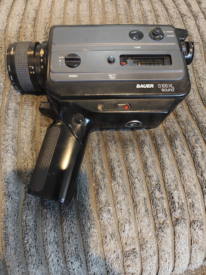 Vintage Bauer S105XL Sound Movie Camera 8mm / Super 8 Film | eBay