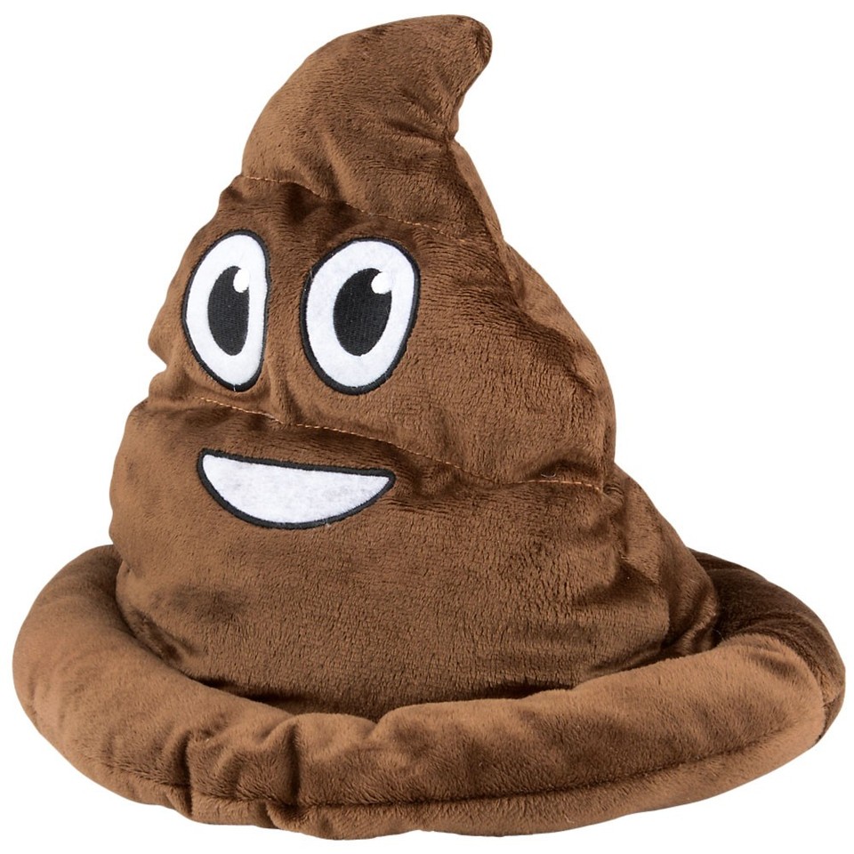 💩 Poop Emoji Hat – Funny Gag Gift & Hilarious Party Costume Accessory ...