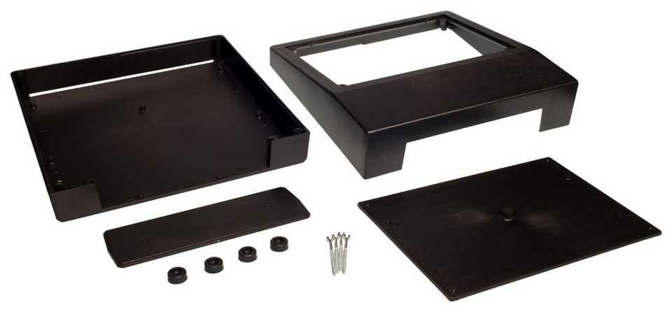 Sloped Desktop Enclosure Project Box Console Case for Electronics or ...