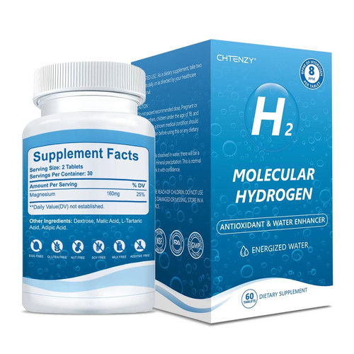 CHTENZY H2 Molecular Hydrogen Tablets for Drinking Water – 8ppm ...