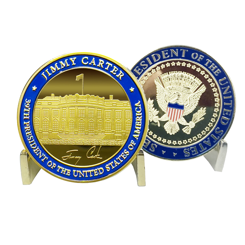 BB-002 39th President Jimmy Carter Challenge Coin White House POTUS ...
