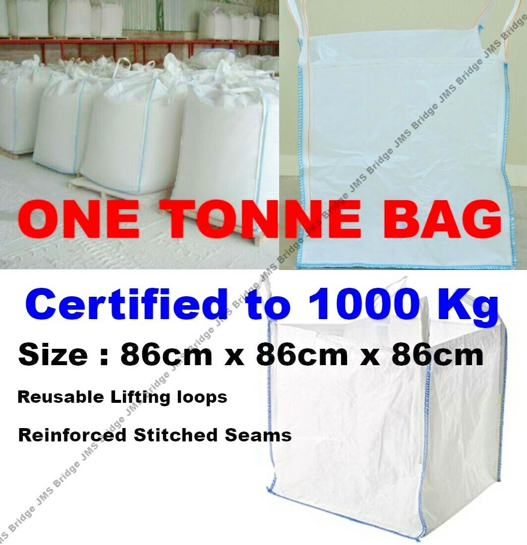 One Tonne FIBC Dumpy Bags 1 Ton Bulk Jumbo Builders Garden Aggregate ...