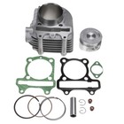 For GY6 150cc 200cc Big Bore Kit Set Cylinder Head Piston Gasket End ...