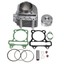 For GY6 150cc 200cc Big Bore Kit Set Cylinder Head Piston Gasket End ...