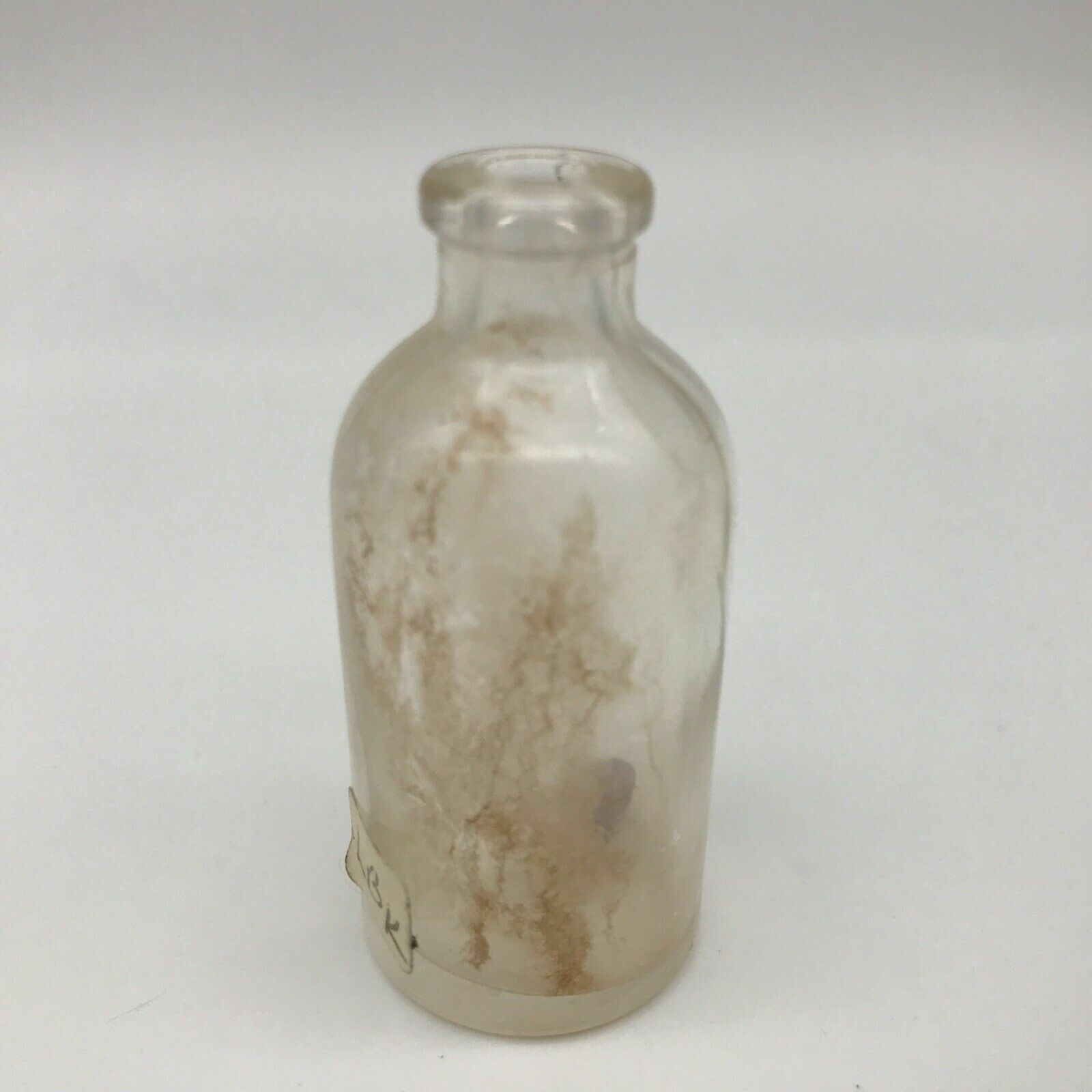 1920s PYREX USA ROUND SERUM MEDICINE PILL BOTTLE 2.25" x1" Clear ...