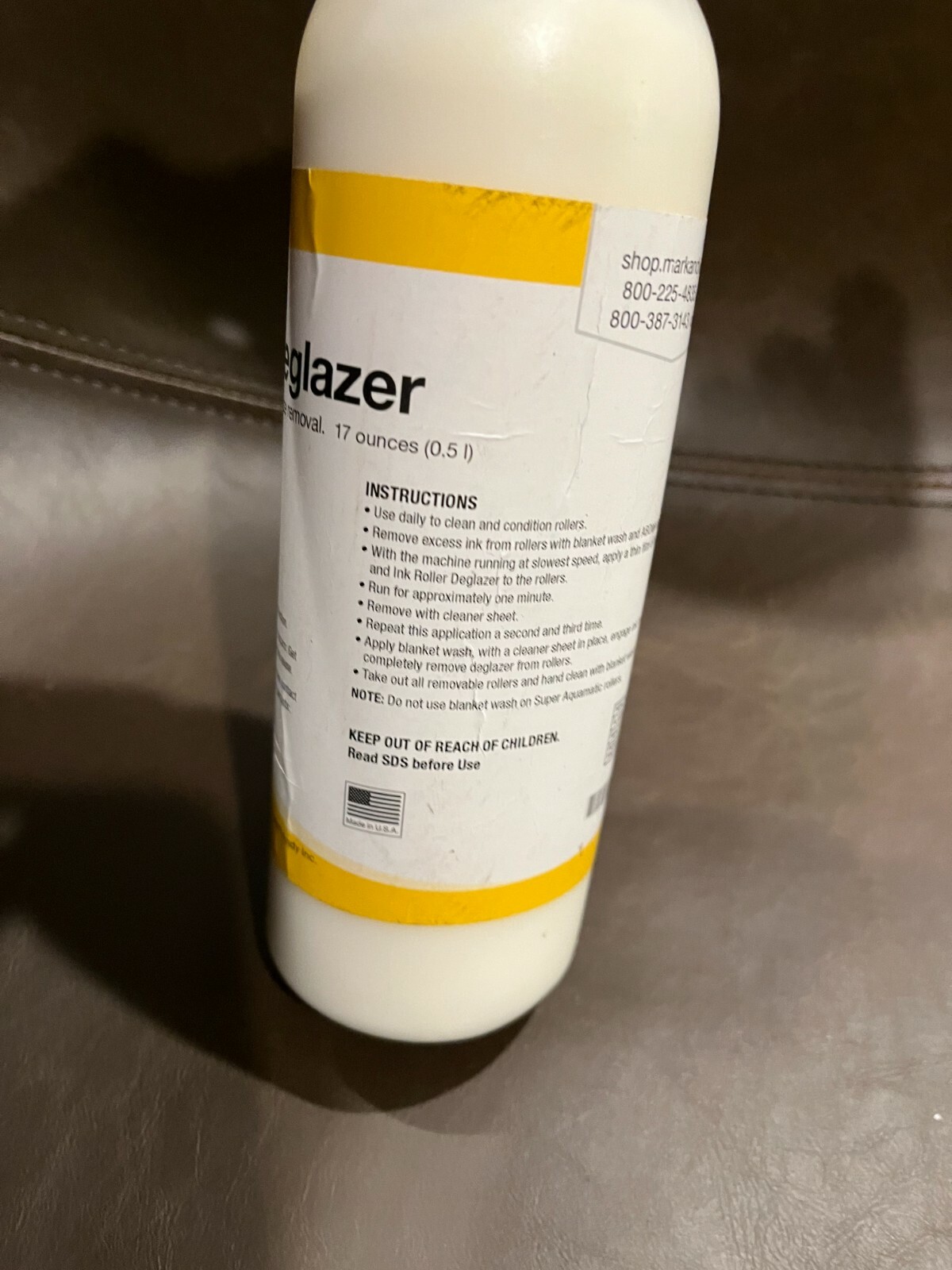 ABDick 4-4978 Ink Roller Paste Deglazer – 17oz Bottles for sale online ...