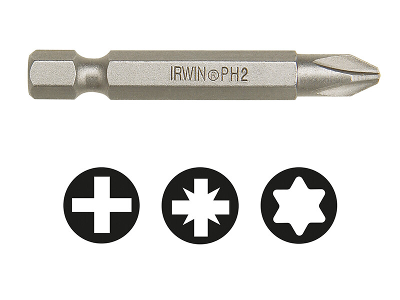 IRWIN® Power Screwdriver Bit Phillips PH2 70mm (Pack 1) IRW10504365 | eBay