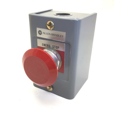 Allen-Bradley 800H-1HZ E-Stop Enclosure, w/800T-FXT Switch & 800T-XD4 ...