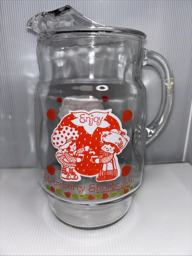 Vintage 1980’s Strawberry Shortcake Pitcher 2 Quarts Capacity Small ...