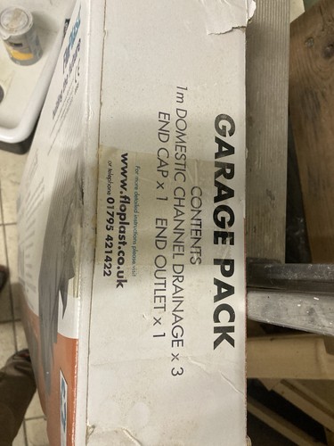 French drain / garage channel drain - Made By FloDrain, in original Box ...