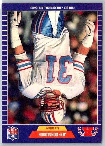 1989 NFL Proset Jeff Donaldson #142 Football Card | eBay
