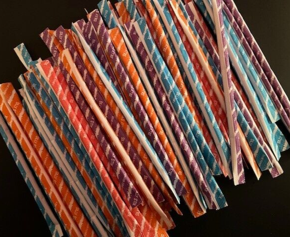 100 SILLY STIX Sweets- SOUR Candy Filled Pixy Straws ASSORTED FLAVORS ...
