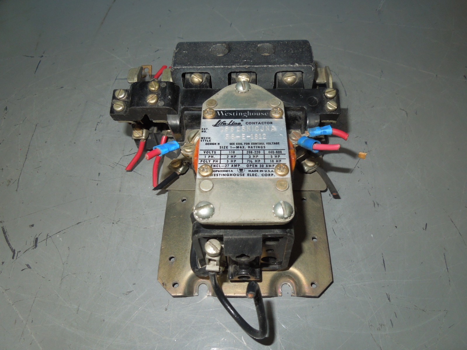 Westinghouse Life-line Contactor 15925KICJNA Nema Size 1 27-30A 2-10hp ...