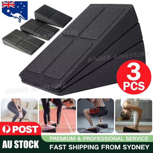 3x Wedge Stretch Slant Squat Boards Slanting Yoga Block for Exercise ...