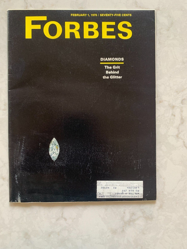 Forbes magazine, February 1, 1970, cover: Diamonds | eBay