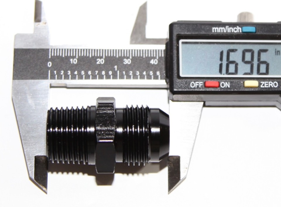 10AN AN-10 TO 1/2" NPT Male Thread Aluminum Anodized Fitting Adapter ...