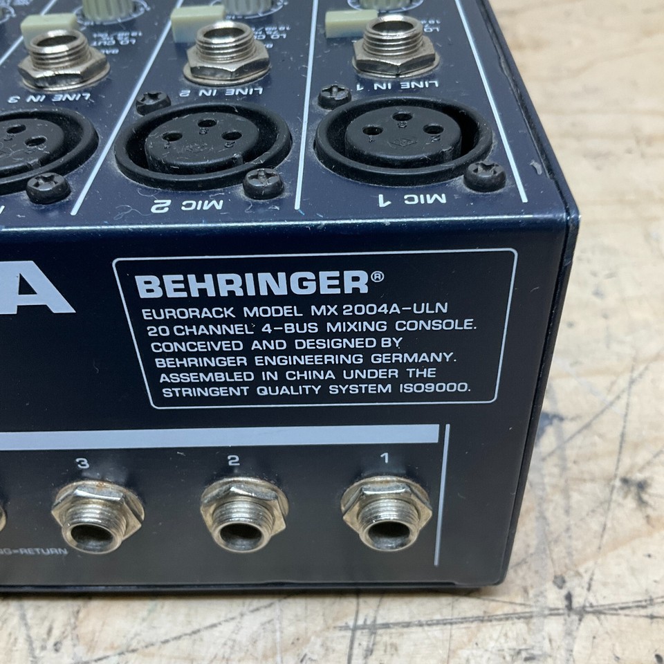 Behringer Eurorack MX 2004A Analog Mixer Tested and working Great!! | eBay