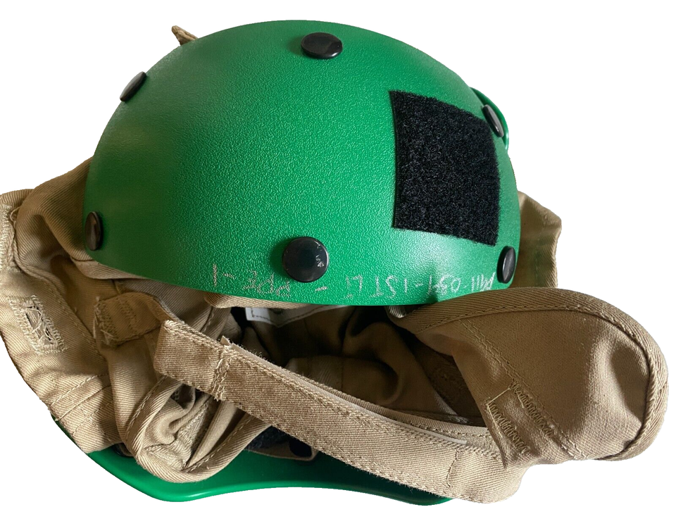 US Military Green/Tan Flight Deck Crewman's Impact Resistant Helmet ...