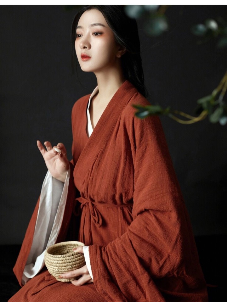 Cotton&Linen Hanfu Dress Women Chinese Traditional Hanfu Set Cosplay ...