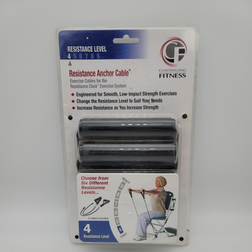 New Sealed Continuing Fitness Level 4 Resistance Anchor Cables Chair ...