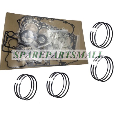 Piston Rings & Full Gasket Kit Fit For Mitsubishi S4S-DT Engine | eBay