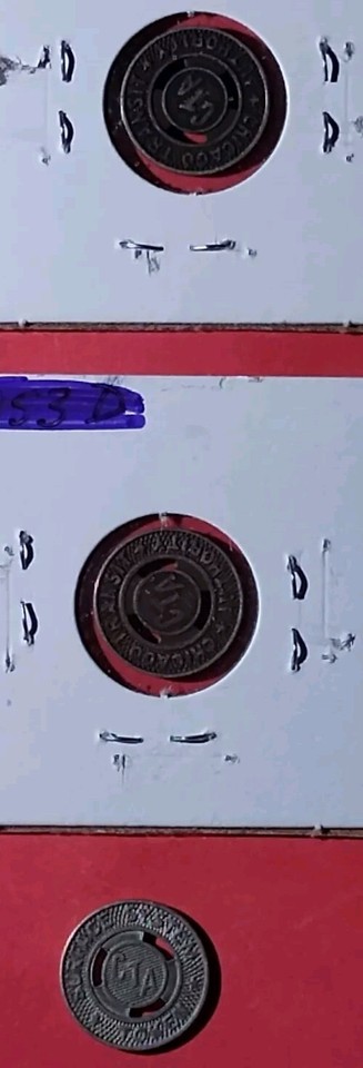 Chicago Transit Authority CTA train bus subway tokens lot | eBay