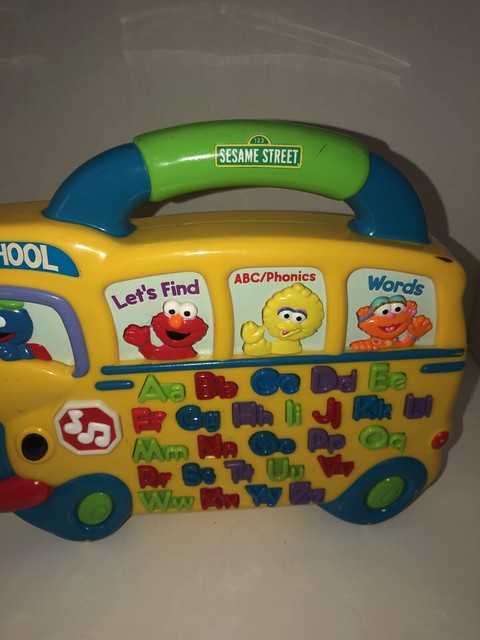 USED Sesame Street Alphabet School Bus Sounds Phonics Learning ...