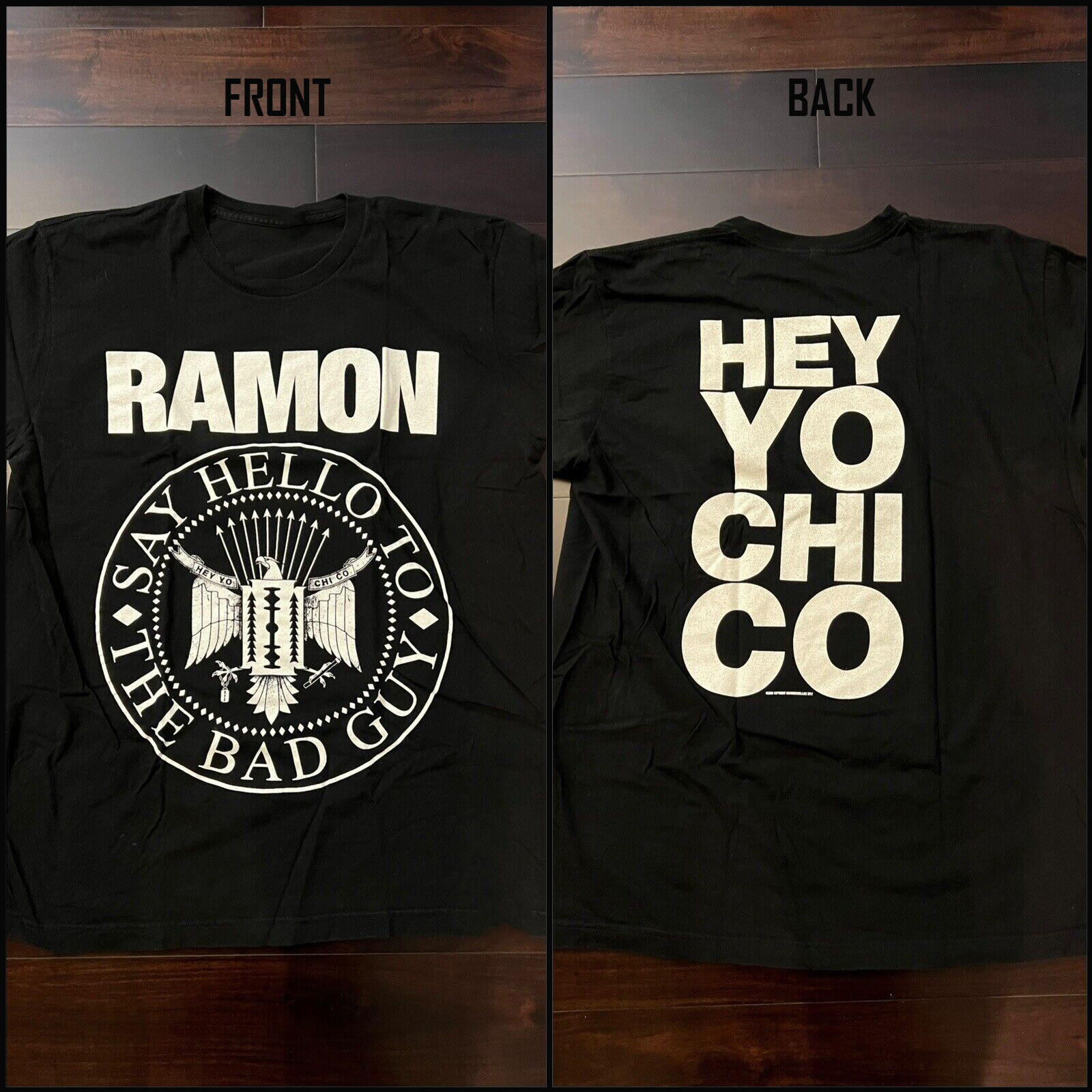 2 SIDES Hey Yo Chico SCOTT HALL Shirt RAZOR RAMON Shirt Black S-4XL ...