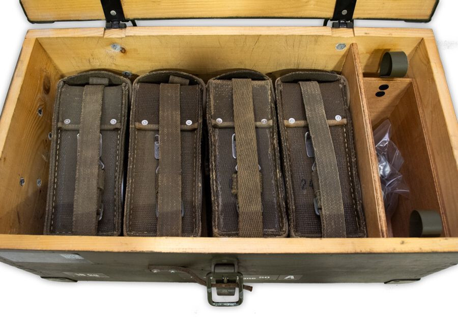 Vintage Swiss Army EN50-A Field Telephones, 4 Phones and Crate | eBay