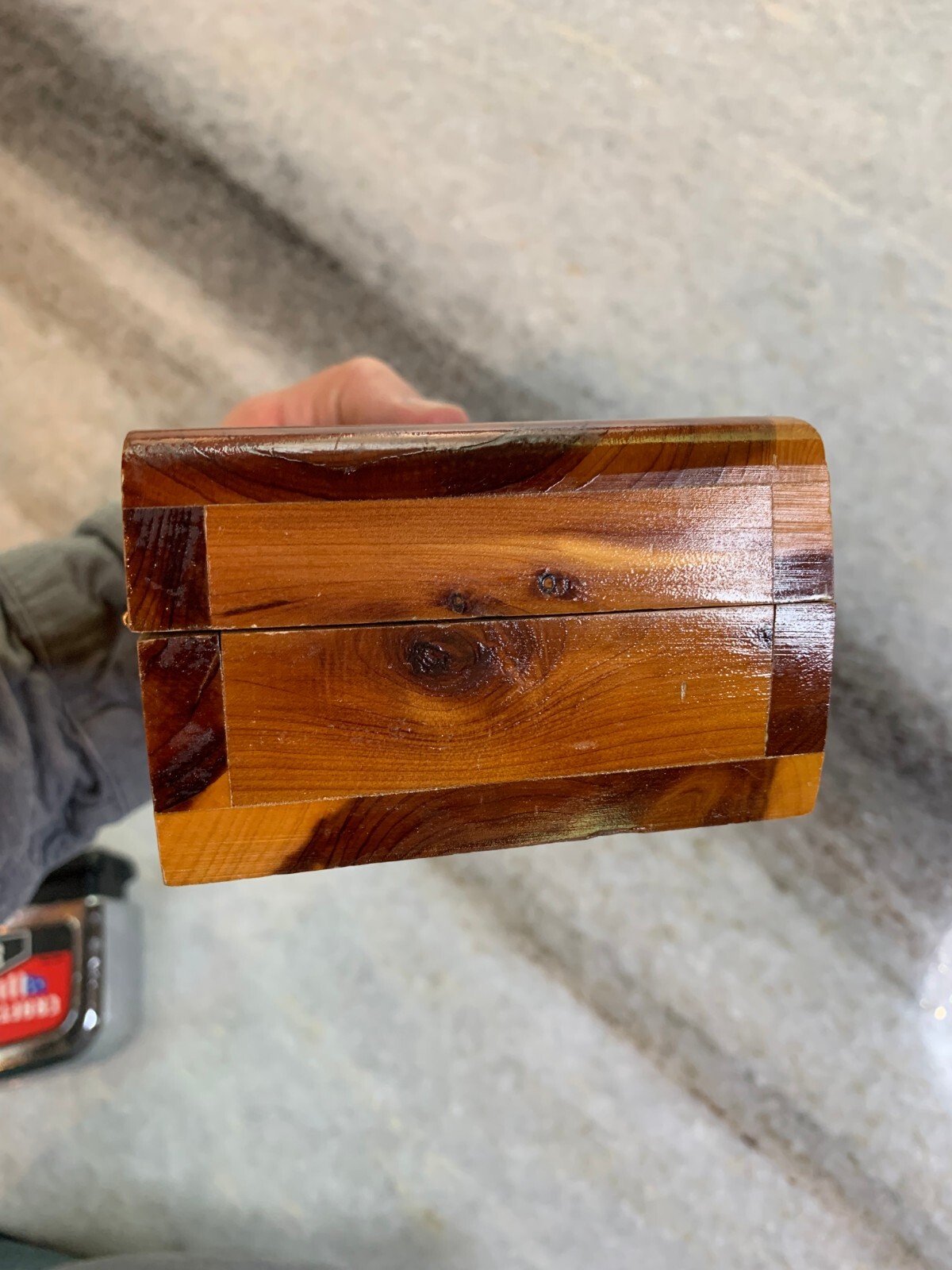 Antique Vintage 1940s Keepstake/Jewelry Cedar Treasure Box MOTHER Bar ...