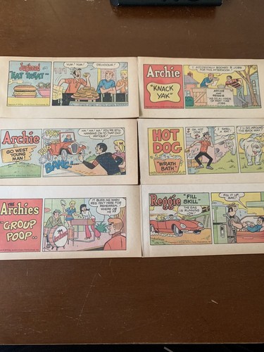 Archie comic strips Lot Of 6 (New old stock) | eBay