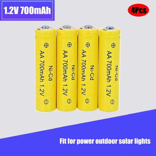 3-18Pcs 700mAh 1.2V AA NiCd Rechargeable Batteries for power outdoor ...