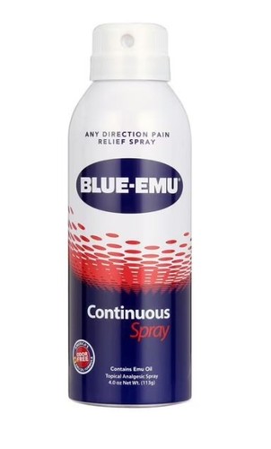 Blue-Emu Pain Relief Spray for Muscle, Joint & Bruises Fast Drying ...