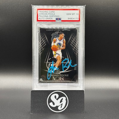 JORDAN POOLE Autographed 2019 Panini NOIR Rookie Card /99 SP PSA 10 ...