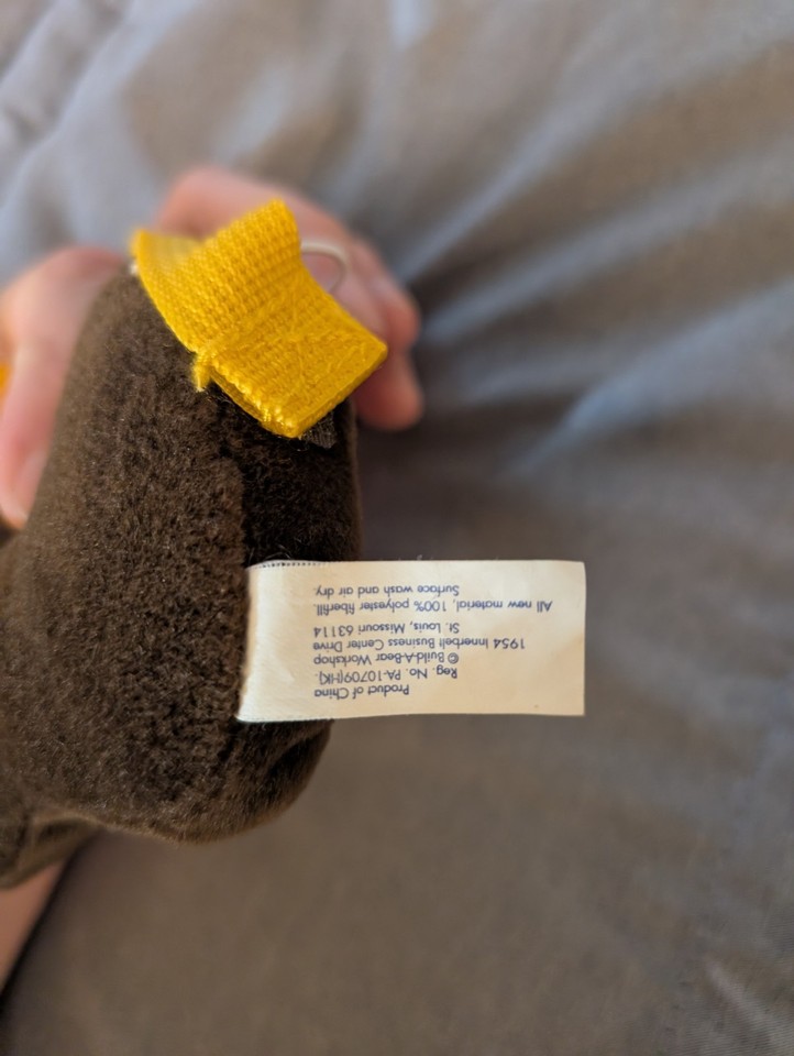 Build A Bear Acoustic Guitar Yellow Plush Musical Instrument BAB ...